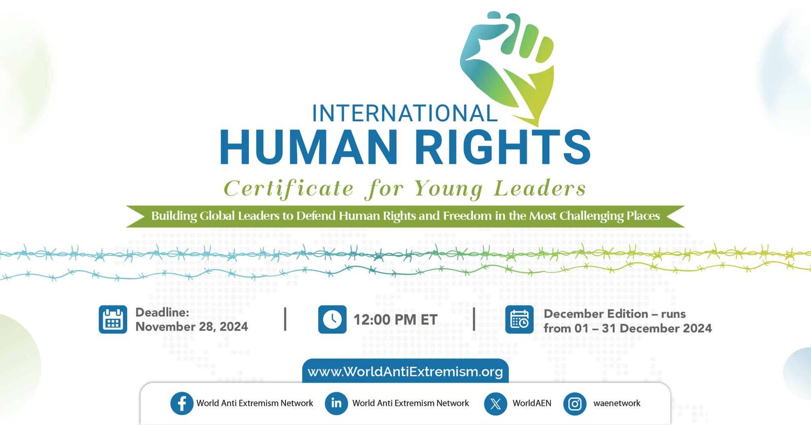 International Human Rights Certificate for Young Leaders | Third ...