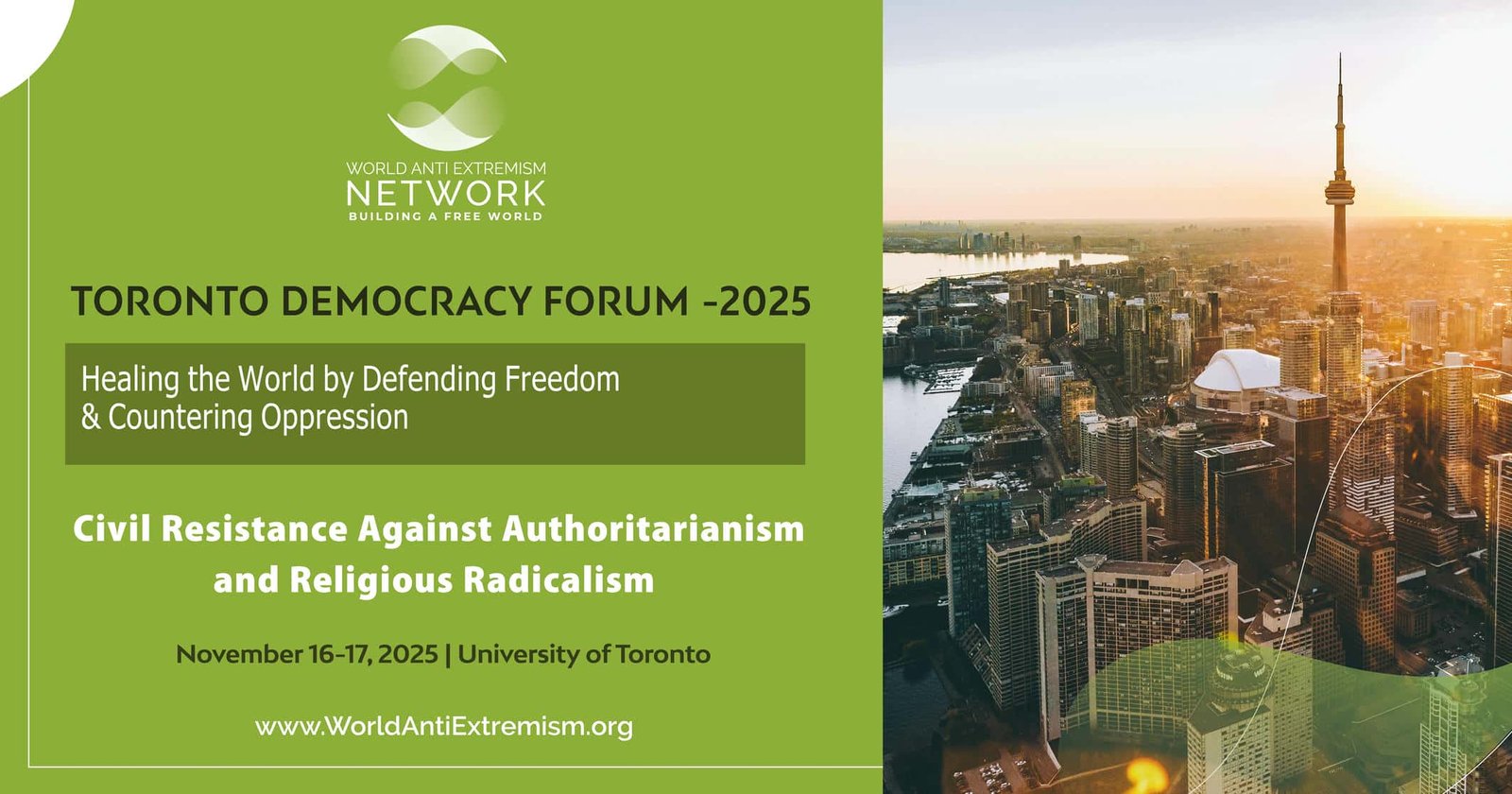 TDF 2025 Registration Form – World Anti Extremism Network